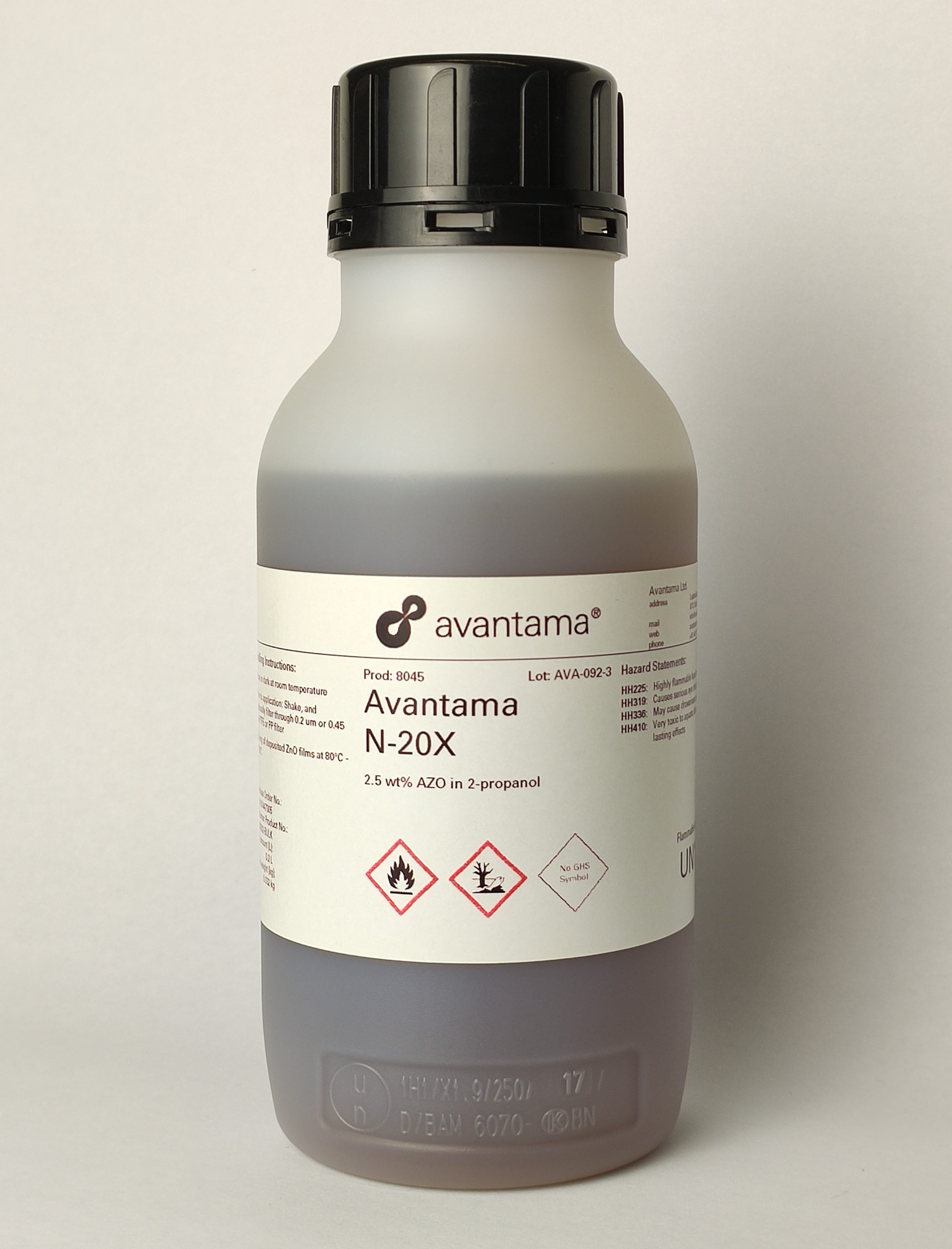 8045_Avantama-N-20X-Spin Coating Electron Injection conductive material ...